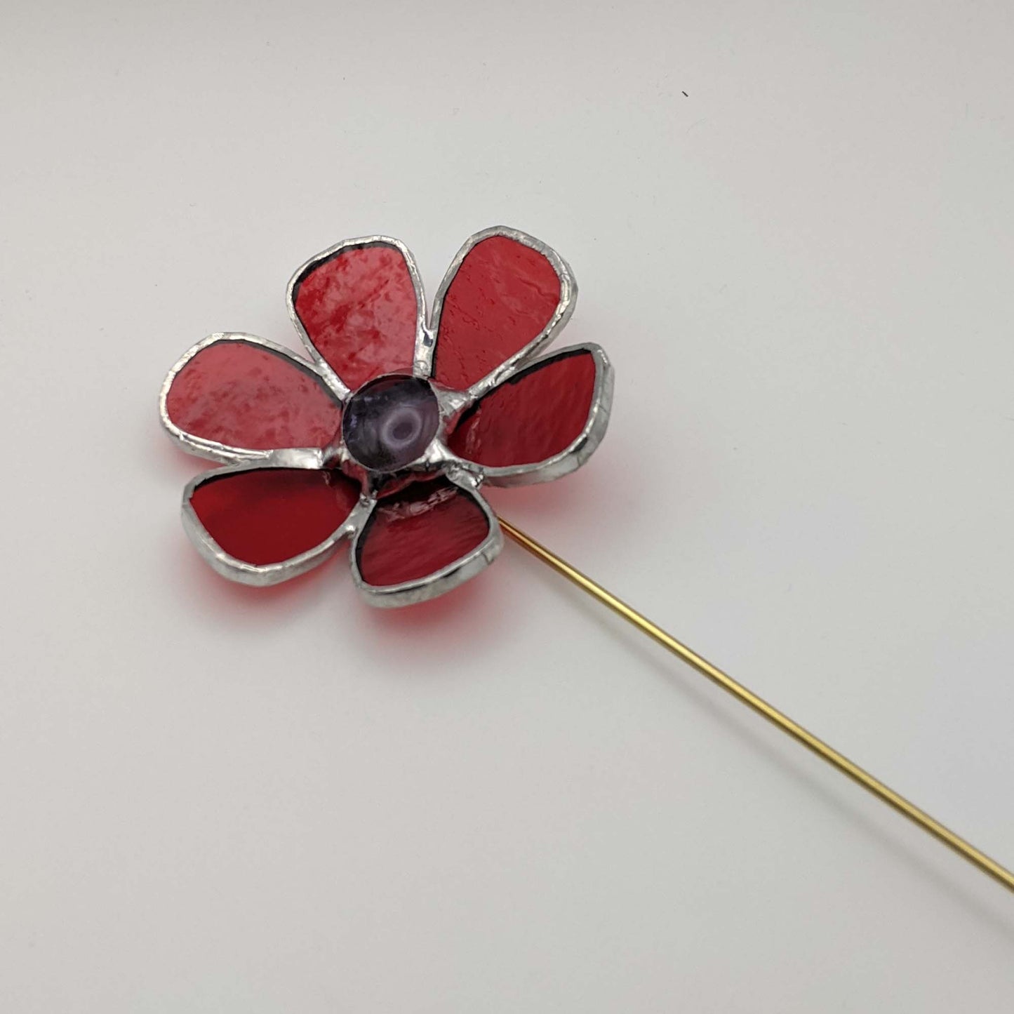 Narrow Daisy Flower Stained Glass PATTERN – Sage Glasswork